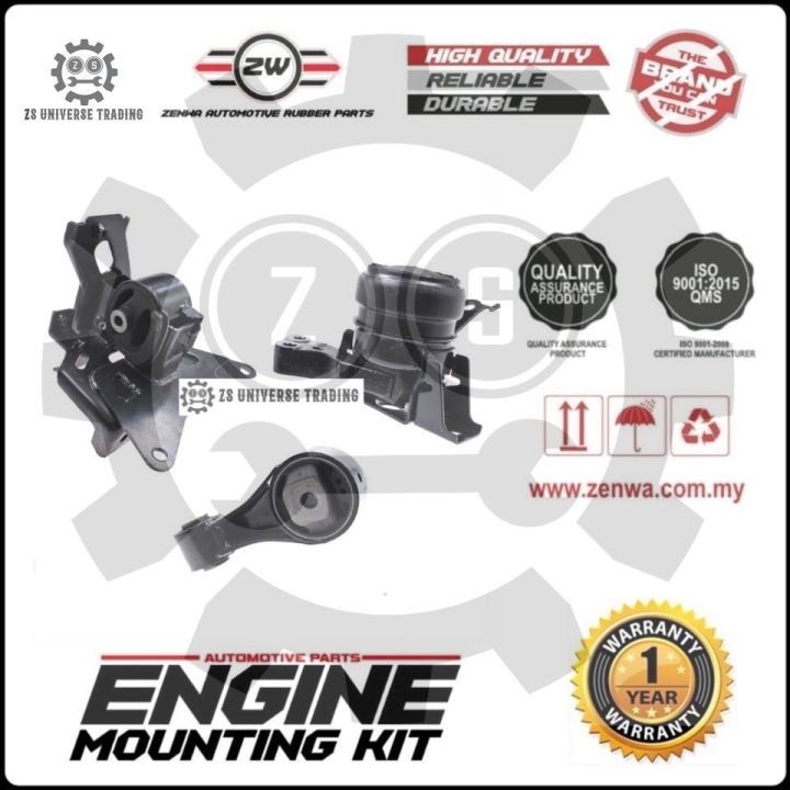 ZW Toyota Vios NCP93 Manual Engine Mounting Kit Set | Lazada