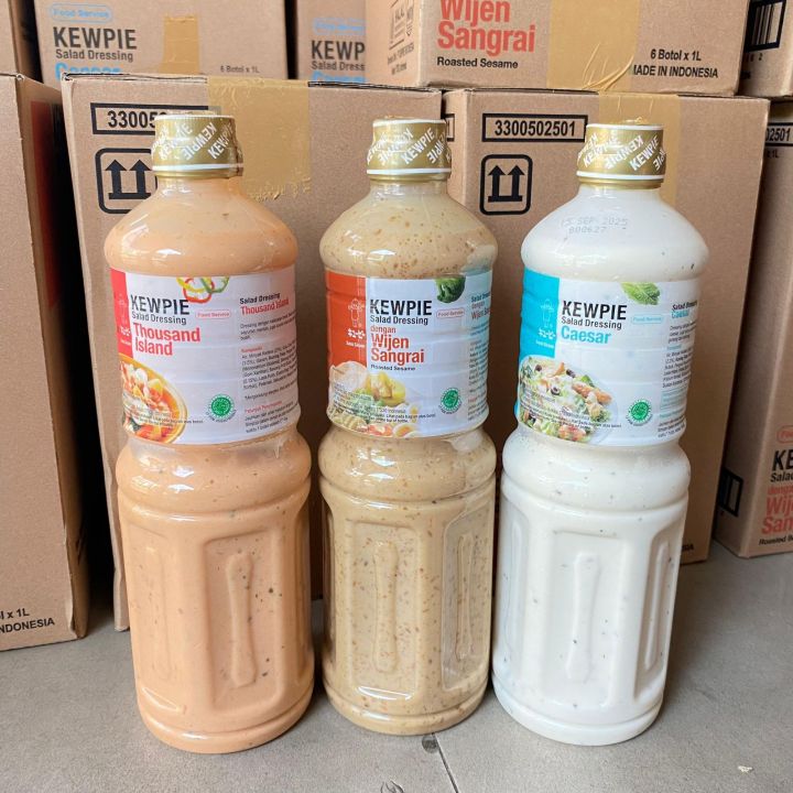 Kewpie Roasted Sesame Salad Dressing 1 liter Saos / Saus Siram Salad ...