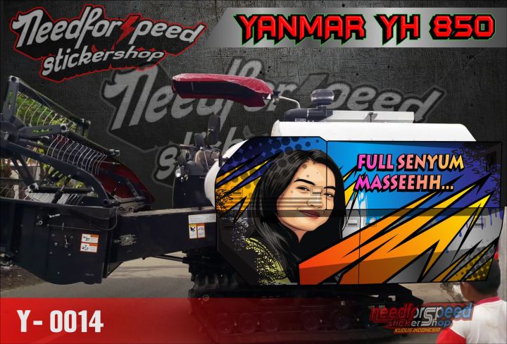 STICKER DECAL YANMAR YH 850 COMBINE FULL BODY CUSTOM 014 | Lazada Indonesia
