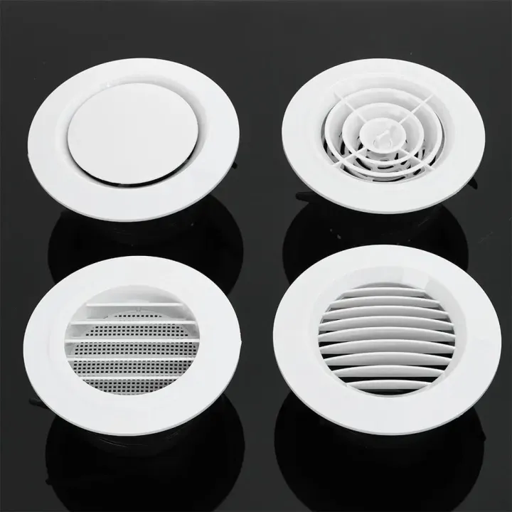 CANVELL 75-200mm Round Air Vent Extract Valve Adjustable White Ducting ...