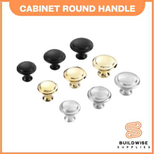 BWS || STAINLESS STEEL ROUND CABINET HANDLE Mushroom drawer handle ...