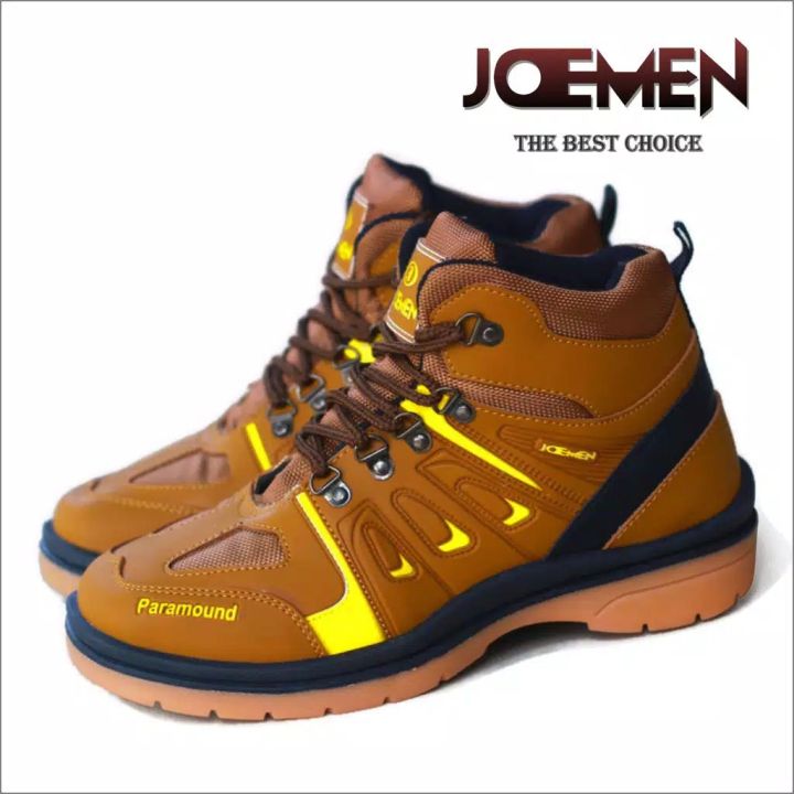 SEPATU KULIT JOEMEN J 84 Casual Pria Kerja Kantor Proyek Safety Boot ...