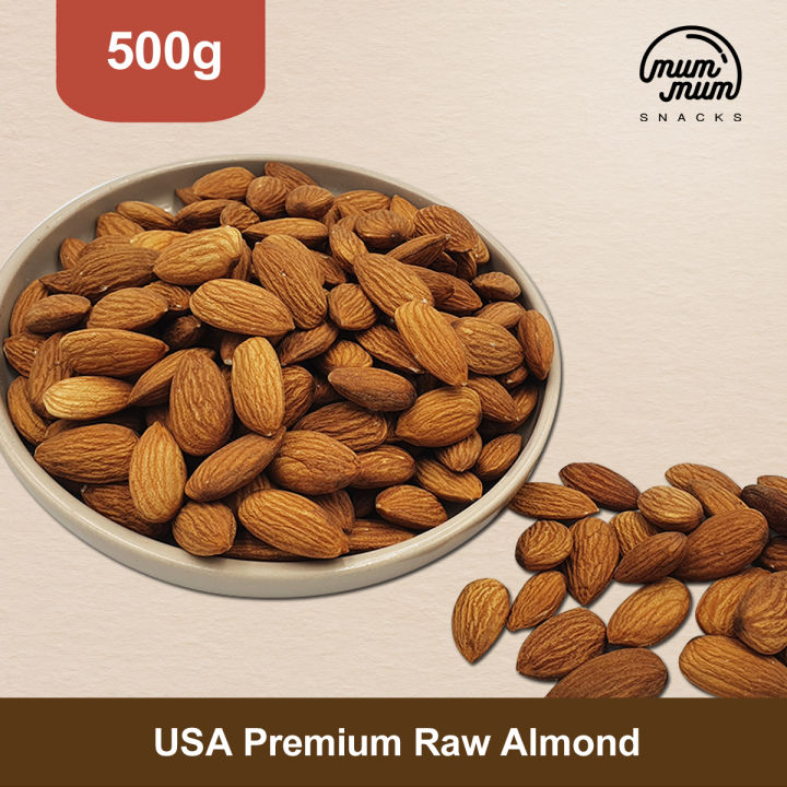USA Premium Raw Almond Nut / Kacang Badam [500g] | Lazada