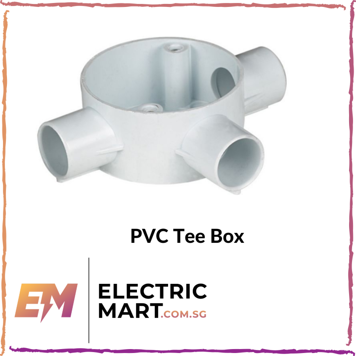 20mm PVC Tee Box- WHITE | Lazada Singapore