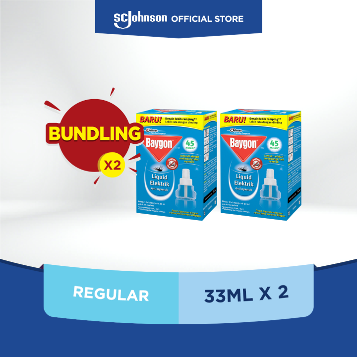 Baygon Liquid Electric Refill Regular 33ml - X2 | Lazada Indonesia