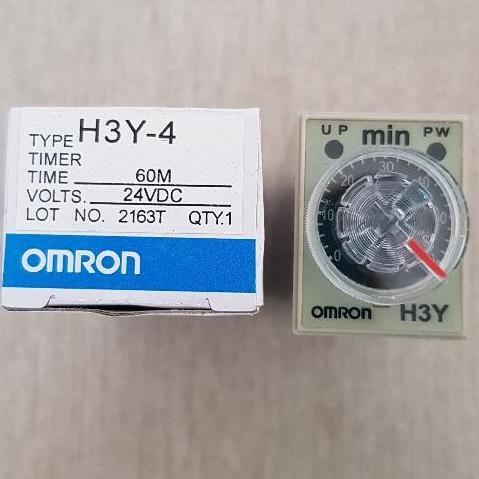 H3Y-4 OMRON DC24V Delay Timer Time Relay 0 - 60 Min. with Base | Lazada.co.th