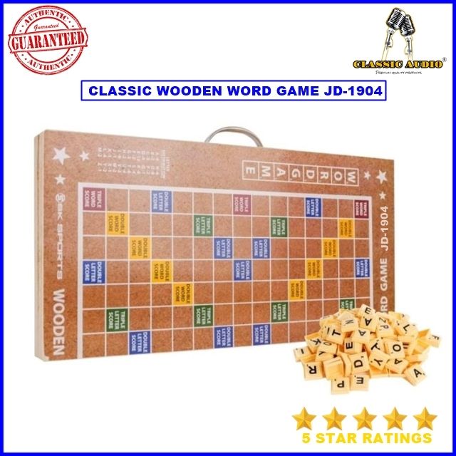 Classic Wooden Word Board Game Scramble (Original) | Lazada PH
