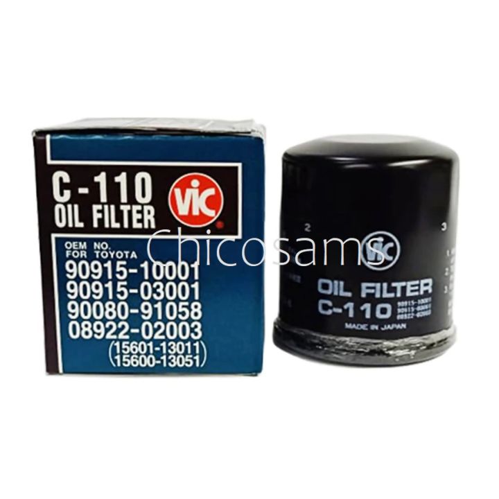 Original Vic Oil Filter C-110 for Toyota Wigo | Vios | Avanza | Corolla | Rush | Multicab (C110 ...