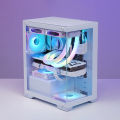 INPLAY Pc Case with Fans Computer Gaming Desktop Matx Table Tempered ...