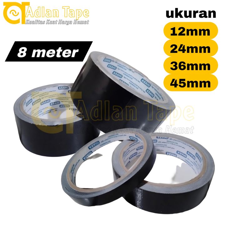 Lakban Kain Hitam | Cloth Tape 8 Meter x 45mm | Cloth Tape 8 Meter x ...