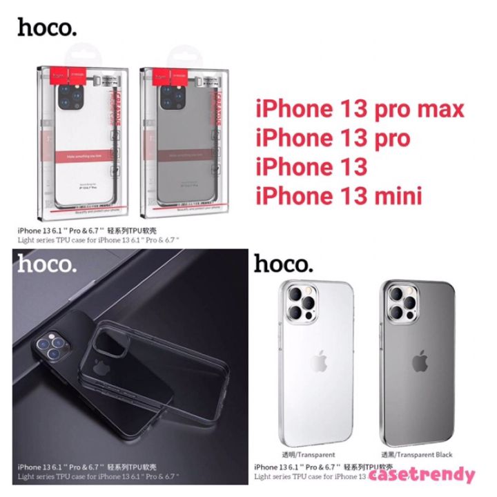 เคสใสนิ่ม iPhone 13/13 mini/13 pro/13 pro max :HOCO Ultra slim ( ส่งจาก ...