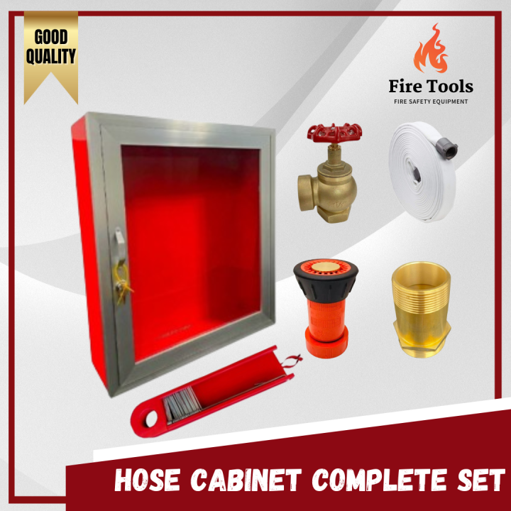 100ft Fire Hose Cabinet Set 100ft Complete Set Single / Double Jacket ...