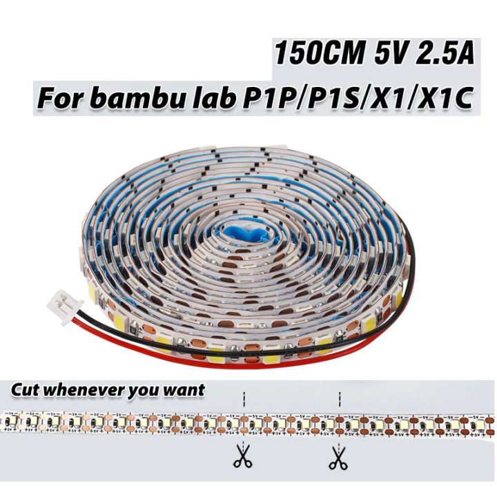 【Stylish】 Bambu Lab X1C X1 P1p P1s LED Lights Strip 3D Printer LED Kit ...