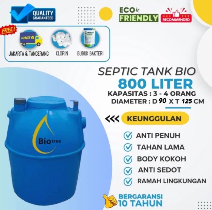 septic tank bio, biotech, biofil, biotank, biotaff, biotree 800 liter ...