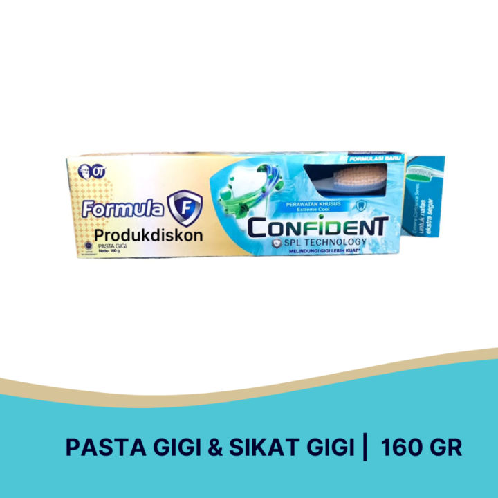 FORMULA Confident Pasta Gigi + Sikat Gigi 160gr | Lazada Indonesia