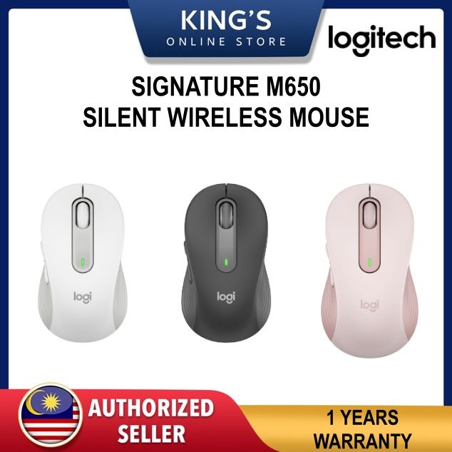 Logitech M650 Signature Wireless Mouse with Silent clicks, customizable ...