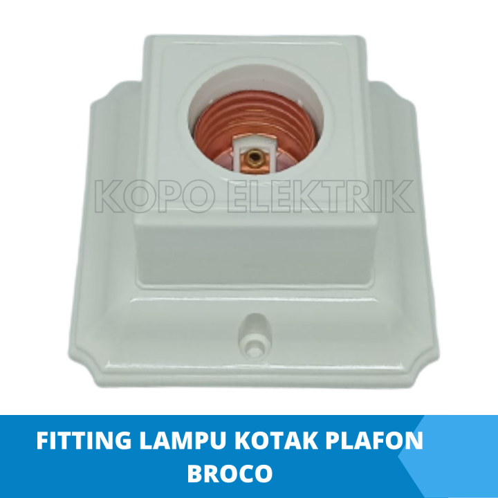 Fitting Lampu Kotak Plafon Broco | Lazada Indonesia