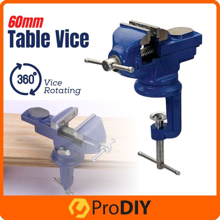 60mm Heavy Duty 360° Swivel Base Table Bench Baby Vice Vise Worktop ...