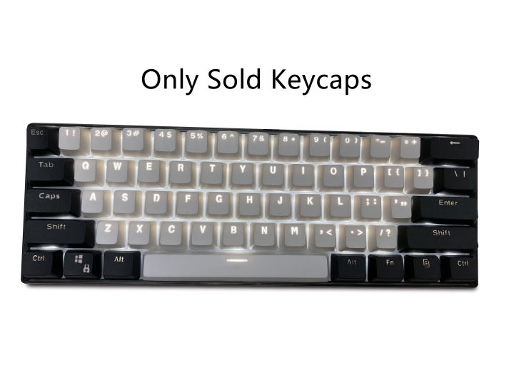 (Keycaps Only Sold)Black White RK 61 PBT Material OEM Highly Keycaps ...