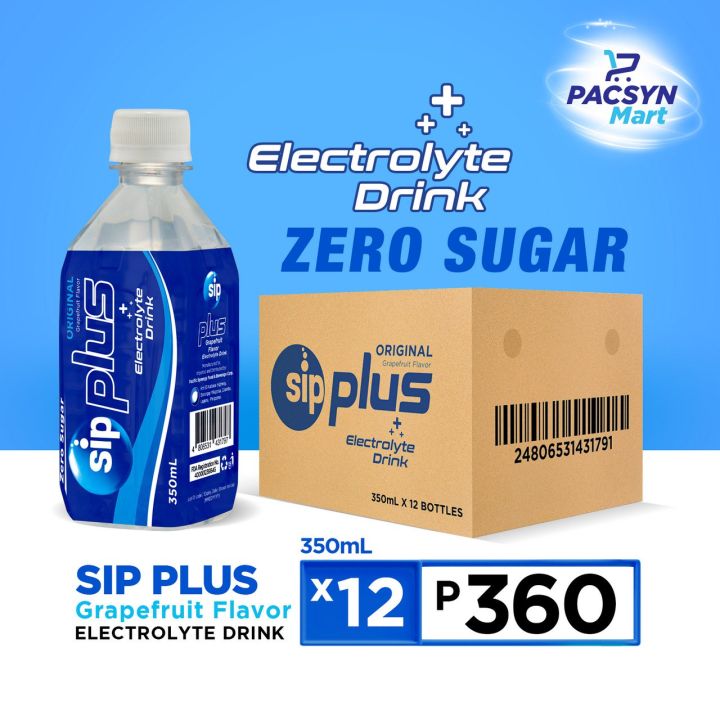 Sip Plus Electrolyte Drink- Original Flavor (350mlx12) | Lazada PH