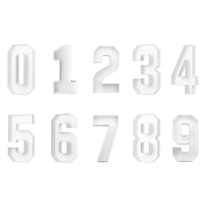 NOONOR 91.5CM 3D Balloon Frame Three-dimensional Digital Numbers 0-9 ...