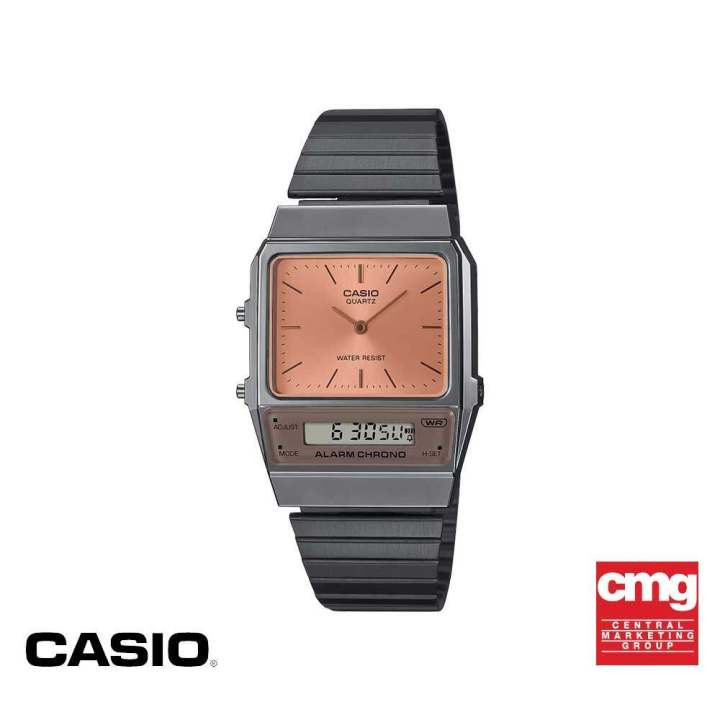 CASIO นาฬิกาข้อมือ CASIO รุ่น AQ-800ECGG-4ADF วัสดุสเตนเลสสตีล สีส้ม ...