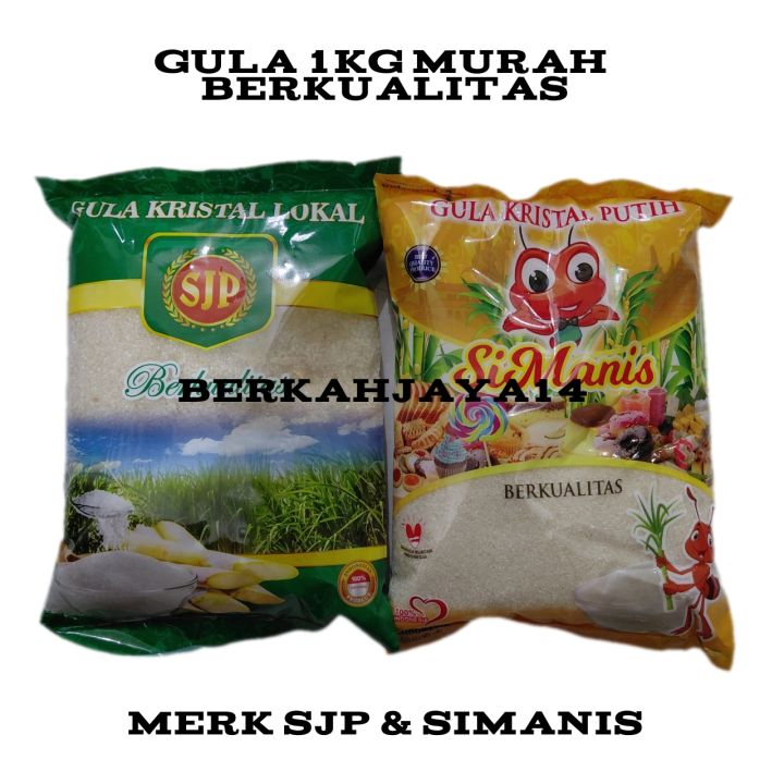 Gula Pasir Kemasan 1 kg / Gula Pasir 1 kg Random Kuning Hijau / Gula Pasir 1 kg | Lazada Indonesia