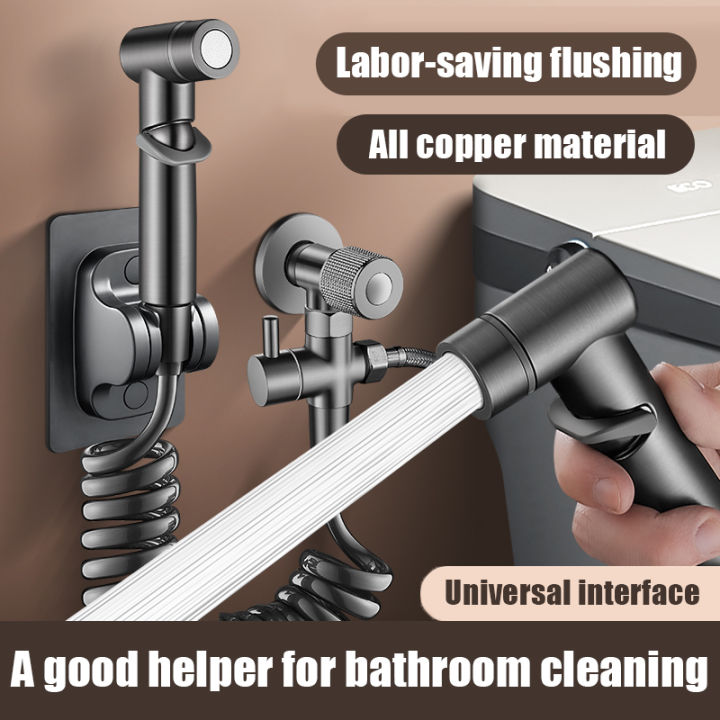 【A good helper for bathroom cleaning】 Water Gun Bathroom Sprayer Gun ...