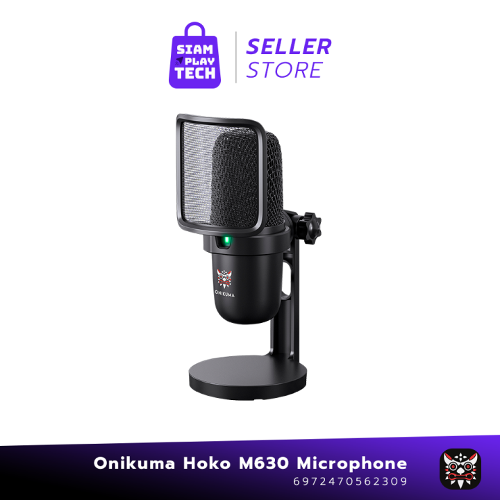 ONIKUMA Hoko M630 Black (ไมโครโฟนแบบตั้งโต๊ะ) | Lazada.co.th