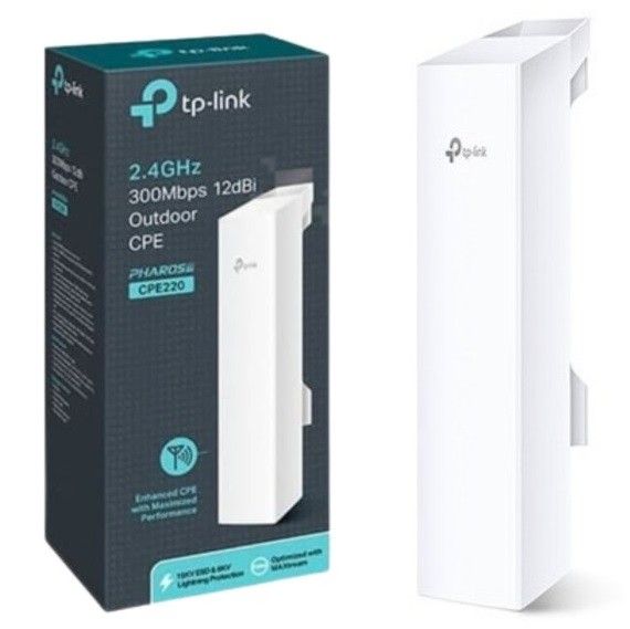 TP-Link CPE220 2.4GHz 300Mbps 12dBi Outdoor Resmi | Lazada Indonesia