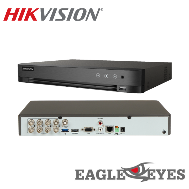 HIKVISION 5MP DVR iDS-7208HUHI-M1/S 8-Channel 3K 1U H.265 AcuSense DVR ...