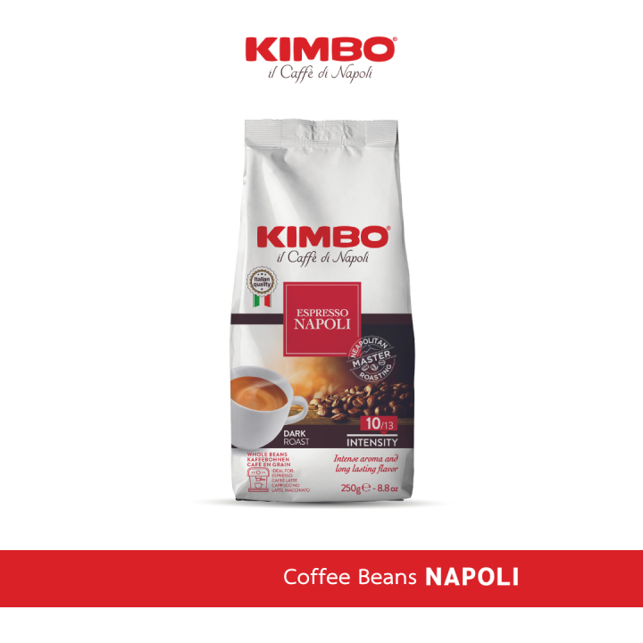 KIMBO Coffee Beans ESPRESSO NAPOLI เมล็ดกาเเฟเเท้คั่ว คิมโบ เอสเปรสโซ ...