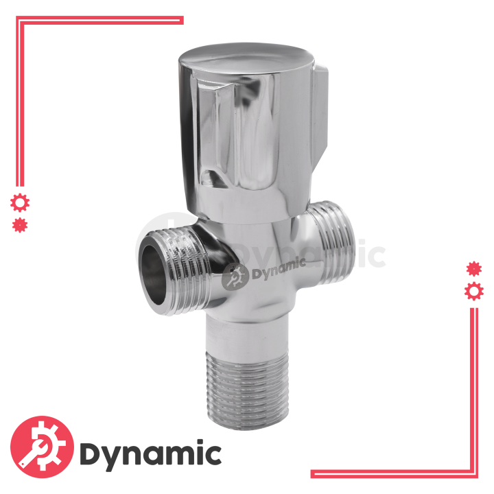 Dynamic Bathroom Water Inlet Copper Angle Valve 2-Way 1/2 NPT ( 20mm ...