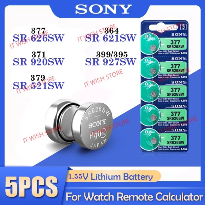 SONY SR626SW SR621SW SR726SW SR521SW SR920SW SR936SW SR927 1.55V Silver ...