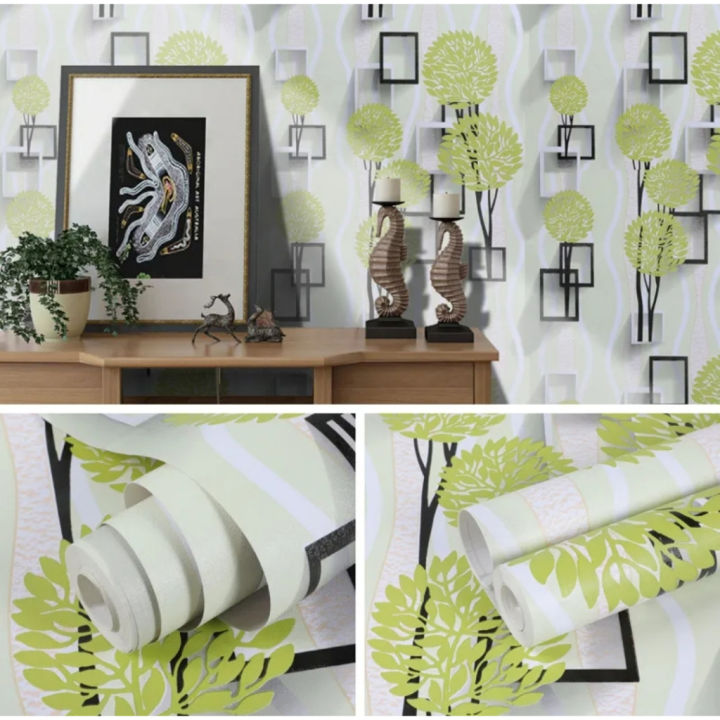 HC - WALLPAPER DINDING STICKER KAMAR TIDUR 45CM X 8M WALPAPER DINDING ...