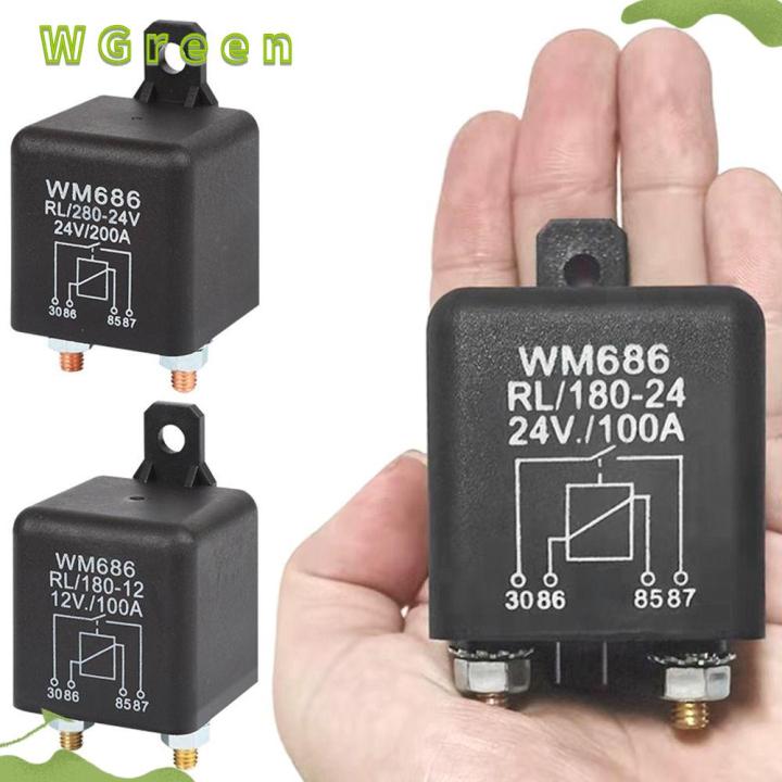 NUVBX Durable High Current Power Switch 200A 100A Starting Relay Car ...