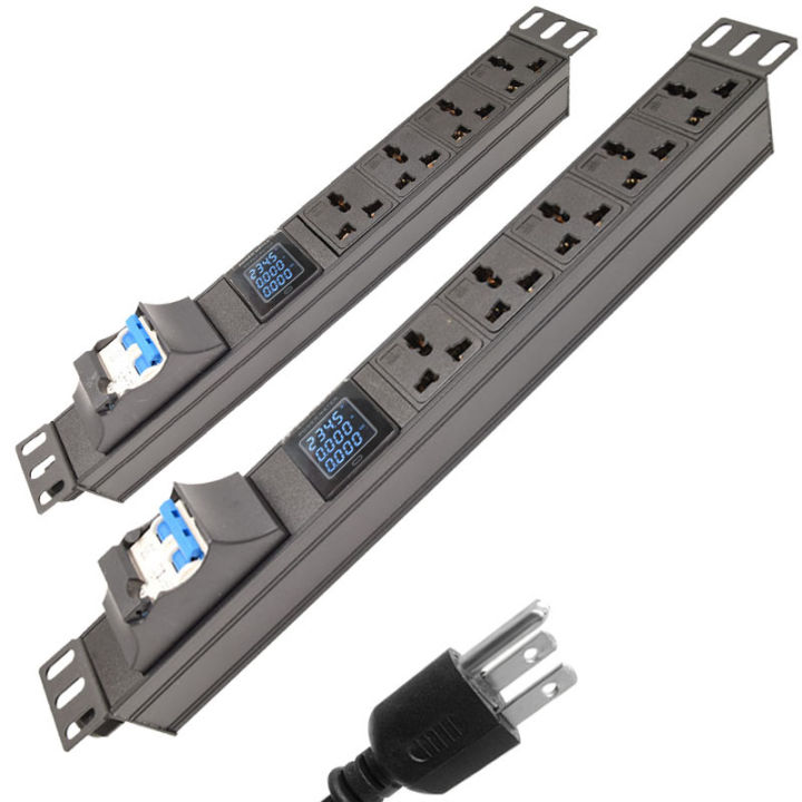 PDU power distribution unit network cabinet rack power strip 16A air switch 2-18AC 10A universal ...