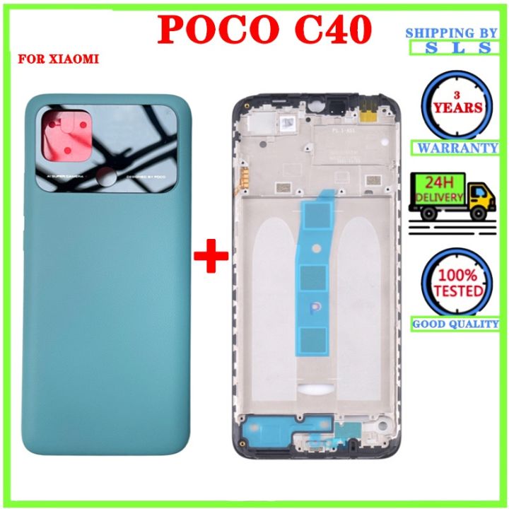 Full Set Housing For Xiaomi Mi Poco C40 LCD Front Middle Frame Back ...
