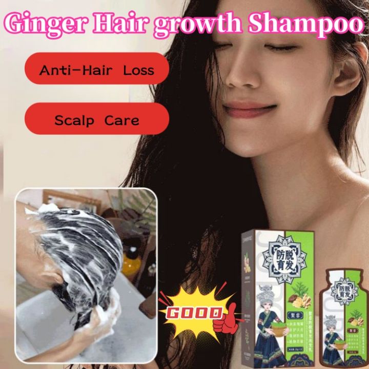 Ginger Plant Extract Anti-Hair Loss Hair Shampoo Hair growth shampoo Scalp Care For All Hair ...