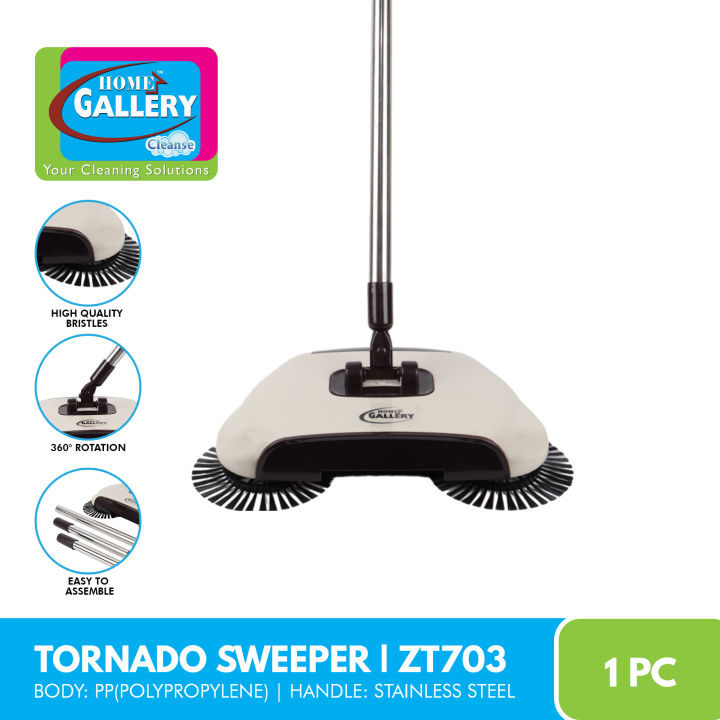 Home Gallery Tornado Sweeper | 360 Degree Rotating Brush Spin | Hand ...