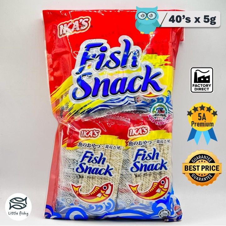 IKA'S Fish Snack Strip 50g /120g / 5g x 40pc Sedap HALAL Snack | Lazada