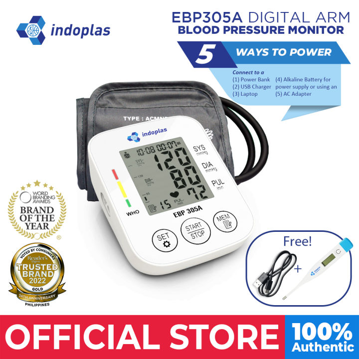 Elite EBP305A USB-C Powered Blood Pressure Monitor - FREE Digital ...