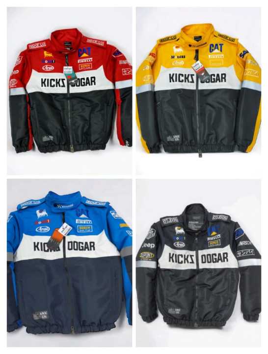 jaket motor nascar racing vintage touring kain double tebal original ...