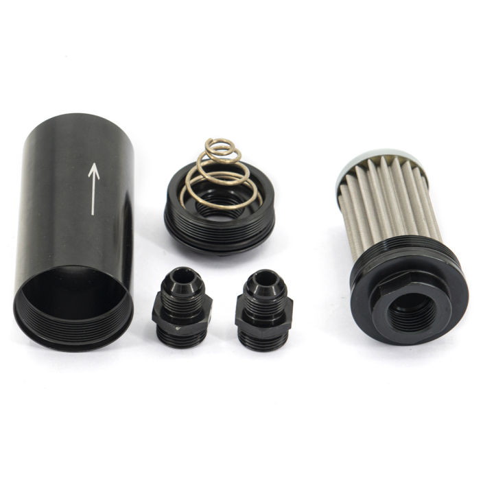 Aluminum OD 2 Inch Fuel Filter for E85 Fuel System with 100 Microns ...