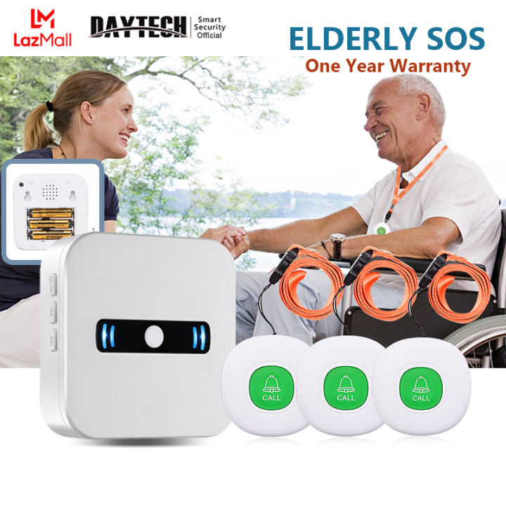 DAYTECH Calling System Pager SOS Call Button Alert System Caregiver ...