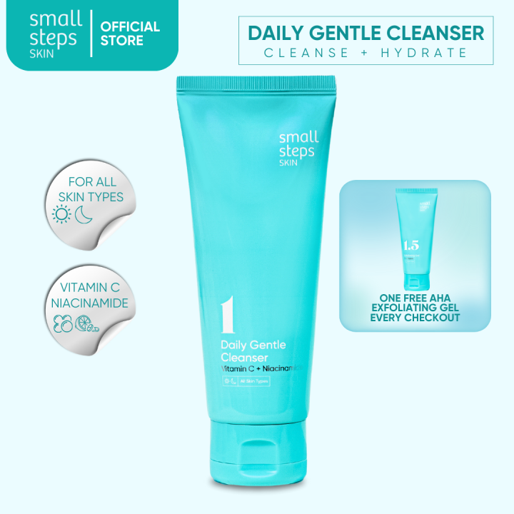 Small Steps Skin: Daily Gentle Cleanser (Vitamin C + Niacinamide ...