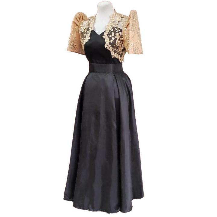 Modern Filipiniana outfit whole SET Bolero lace-Inner blouse and skirt ...