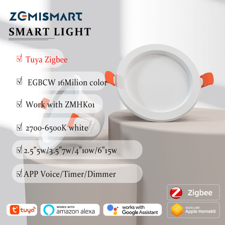 Zemismart Zigbee LED RGBCW Downlight Homekit Home APP via Homekit Hub ...