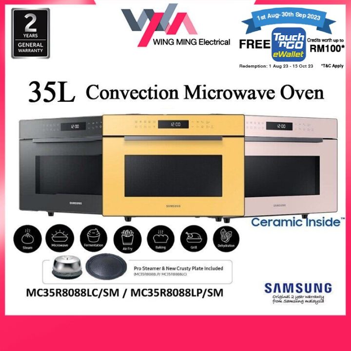 Samsung 35L Convection Microwave Oven MC35R8088 with HotBlast™ 2 Years ...