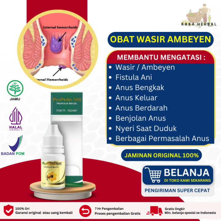 Obat Wasir Ambeien / Ambeyen, Obat Benjolan Anus Obat BAB Berdarah Susah BAB, Obat Fistula Ani ...